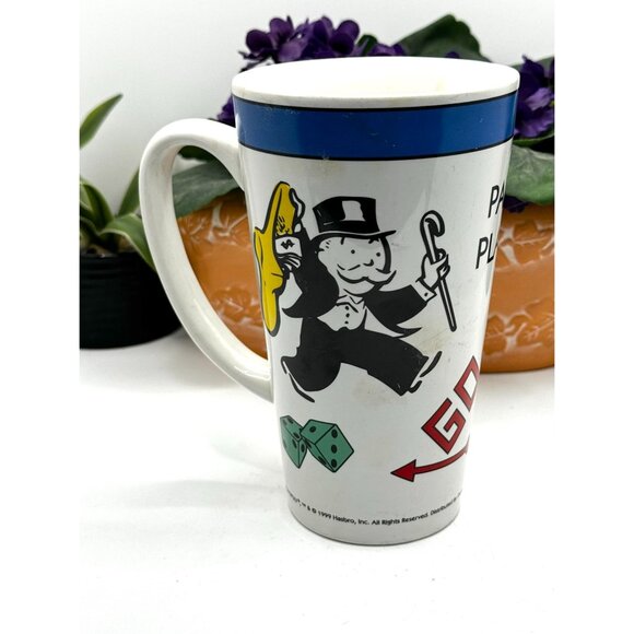 Hasbro | Dining | Vintage Mr Monopoly Ceramic Mug Dice Design 999 ...